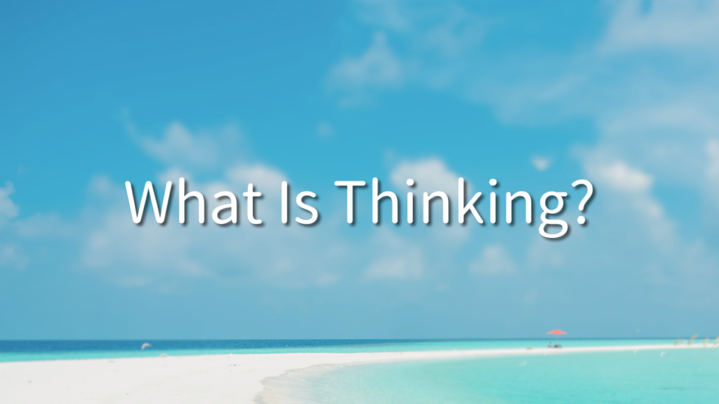 What is Thinking? 1. What is thinking? 2. What are intuition ...